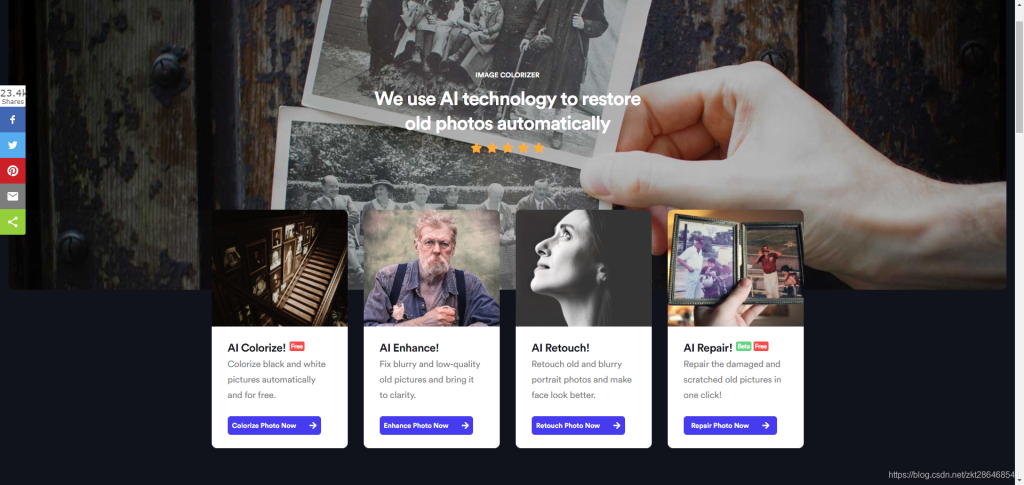 How to make old photos look new online free